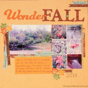 WonderFALL Scrapbook Layout and Tutorial - ScrapHappy