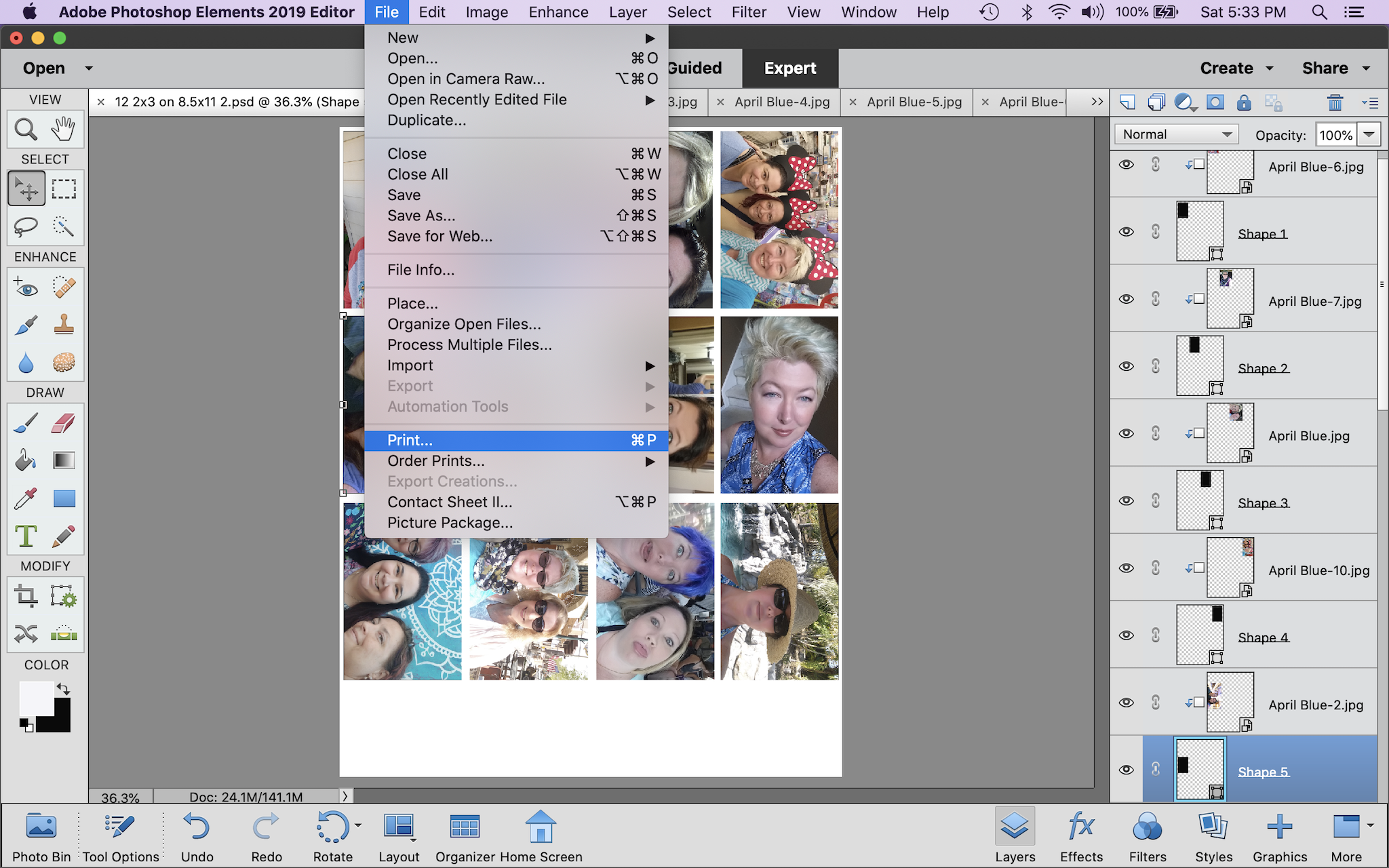 Photoshop Layered Template For Printing Traveler's Notebook Sized ...