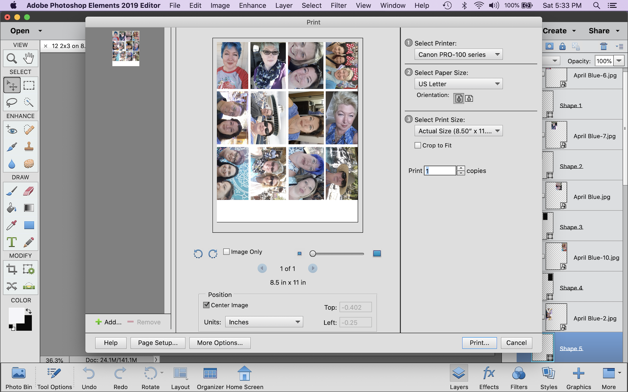 Photoshop Layered Template For Printing Traveler's Notebook Sized ...